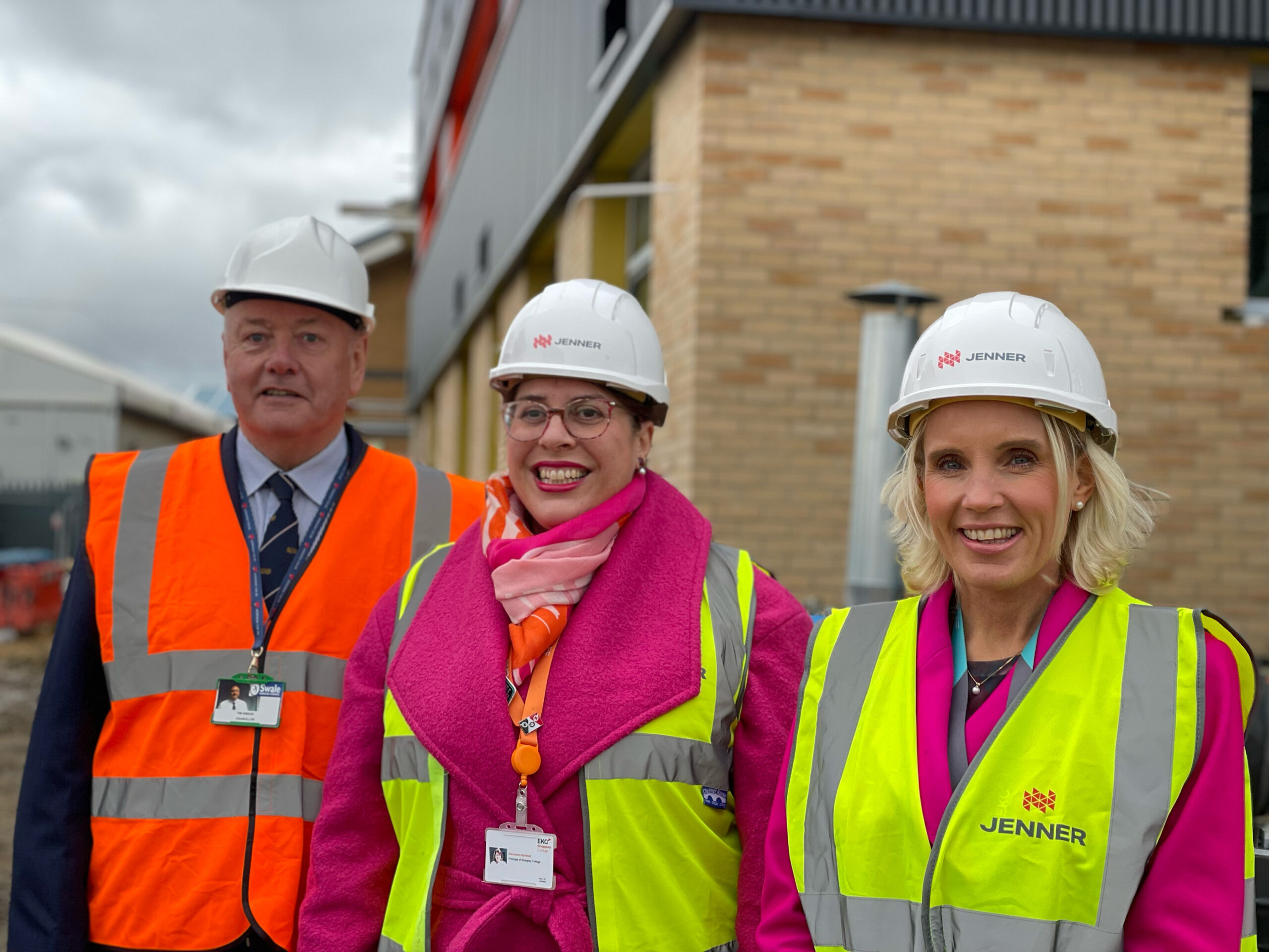 Council leader tours EKC Sheppey College extension alongside students ...