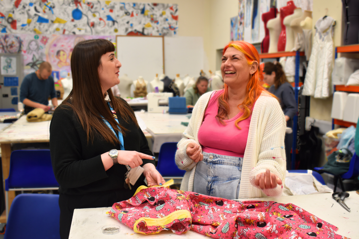 Learning to Sew at EKC Canterbury College - Canterbury College